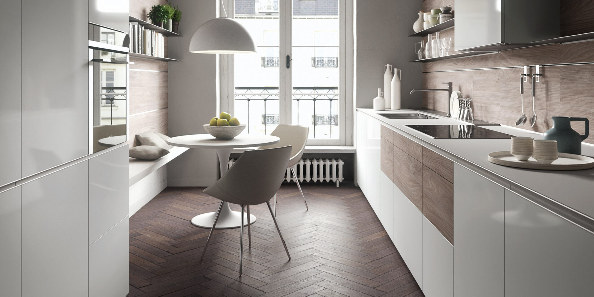 Forma Mentis mit melaminbeschichteten Fronten mit Holzeffekt ...